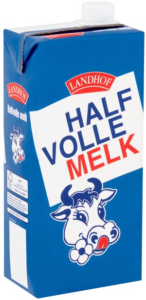 Melk Landhof halfvol houdbaar pak 1 liter AtmR Online
