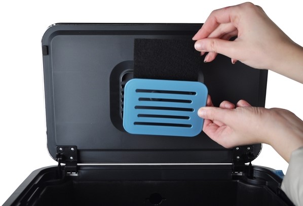 Afvalbak Desq pedaalemmer 40 liter RVS zilver AtmR Online