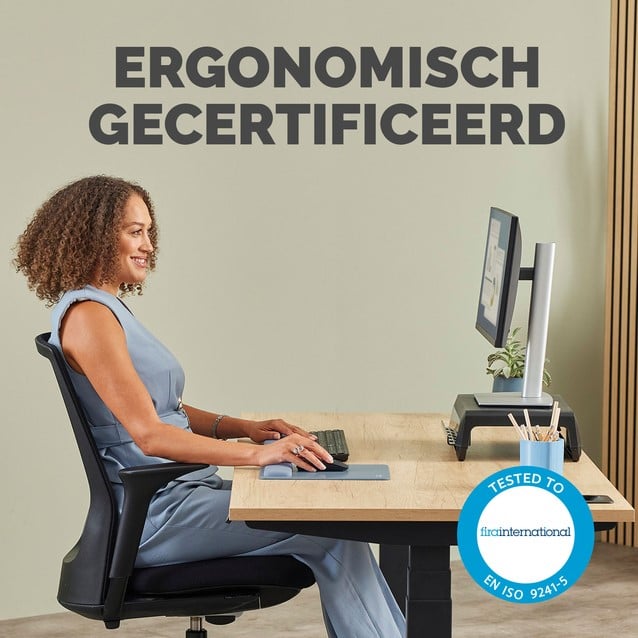 Muismat met polssteun Fellowes Breyta XL blauw AtmR Online