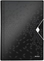 Projectmap Leitz WOW voor A4 6 vaks PP zwart AtmR Online