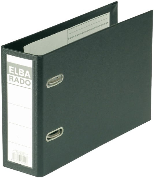 Ordner Elba Rado Plast A5 dwars 75mm pvc zwart AtmR Online