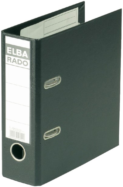 Ordner Elba Rado Plast A5 staand 75mm pvc zwart AtmR Online